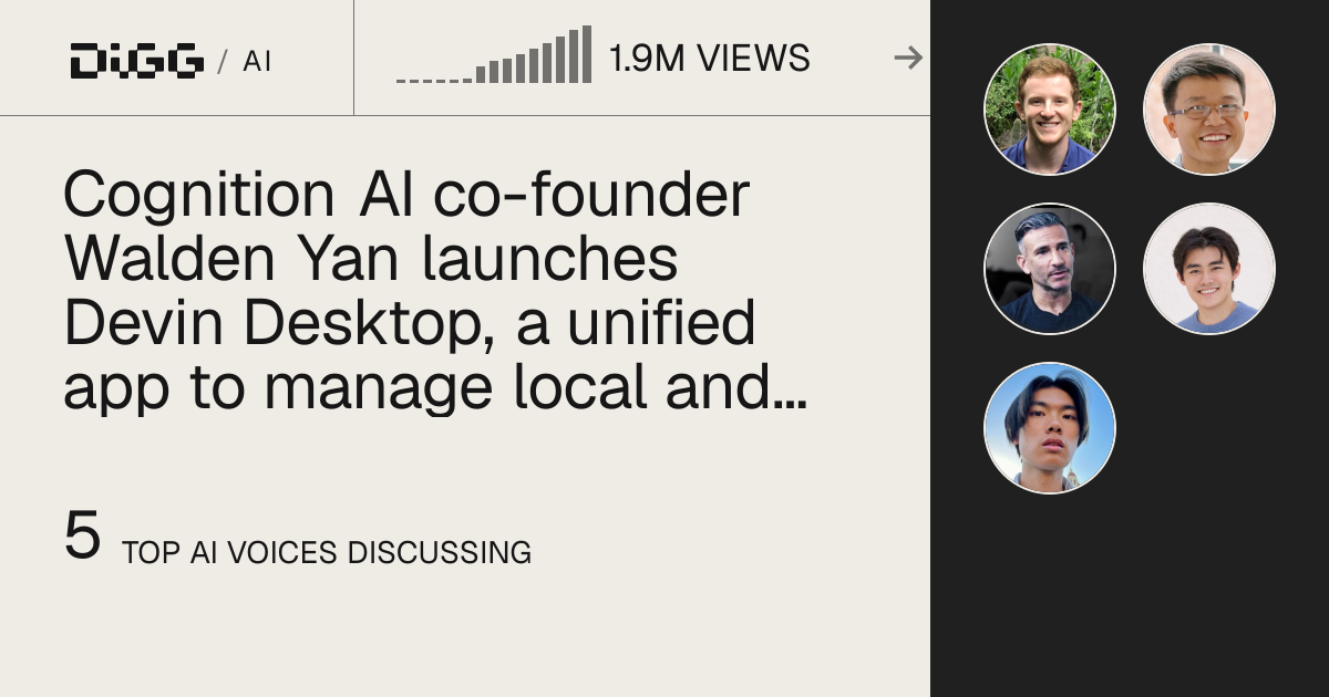 Cognition launches Devin Desktop, an agent-neutral environment built on ...
