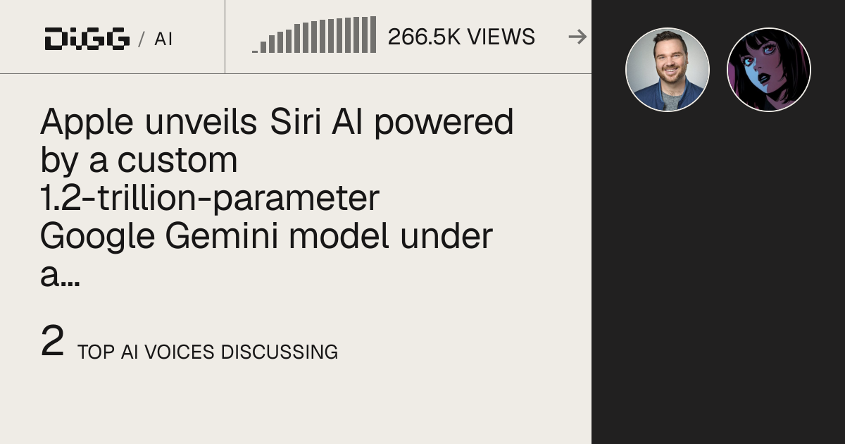 Apple unveils Siri AI powered by a custom 1.2-trillion-parameter Google ...