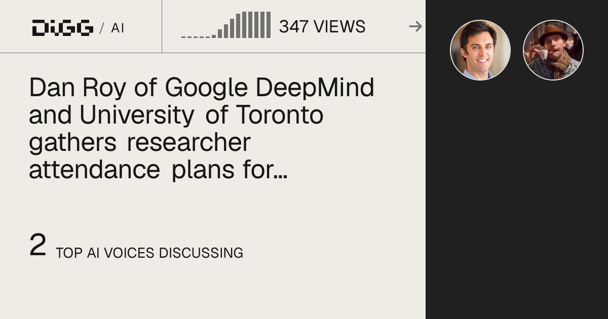 Dan Roy of Google DeepMind and University of Toronto gathers researcher ...