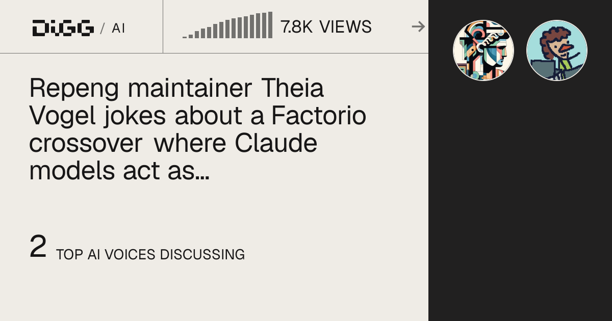 Repeng maintainer Theia Vogel jokes about a Factorio crossover where ...