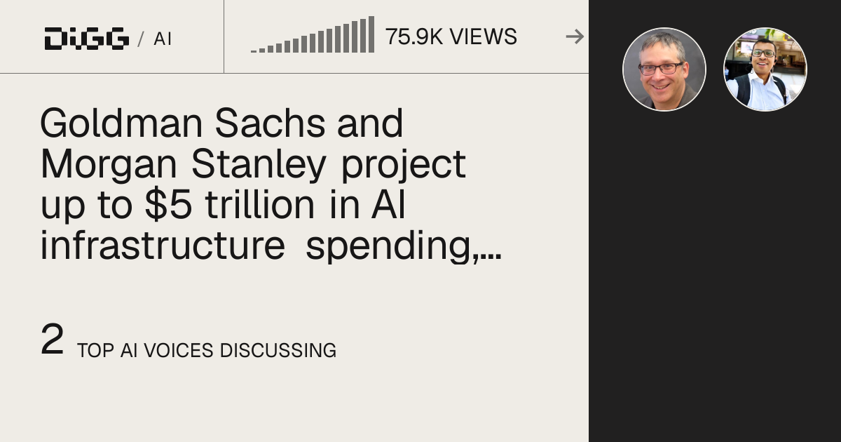 Goldman Sachs and Morgan Stanley project up to $5 trillion in AI ...