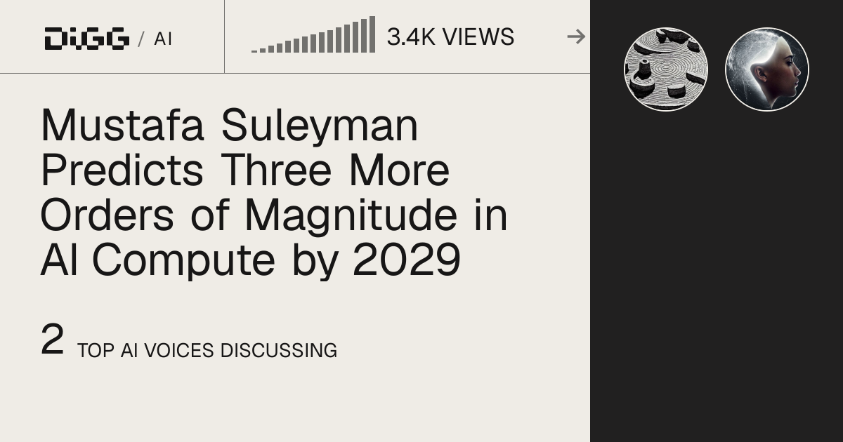 Microsoft AI CEO Mustafa Suleyman predicts AI training compute will ...