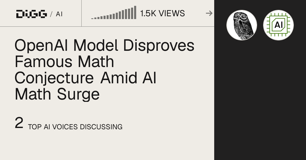 OpenAI model disproves a longstanding mathematical conjecture on unit ...