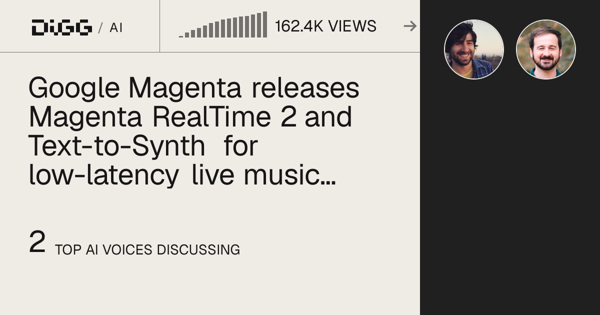 Google Magenta releases Magenta RealTime 2 and Text-to-Synth for low ...