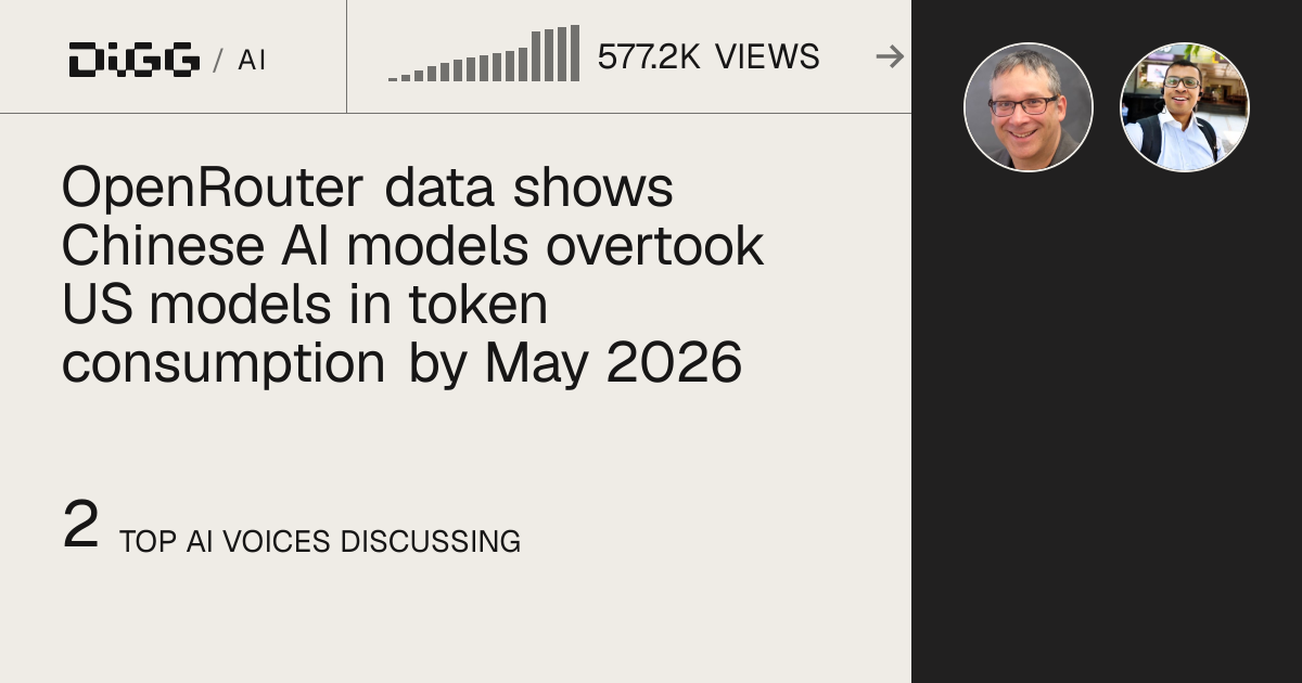 OpenRouter data shows Chinese AI models overtook US models in token ...