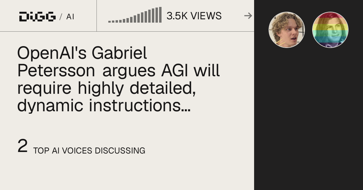 OpenAI's Gabriel Petersson argues AGI will require highly detailed ...