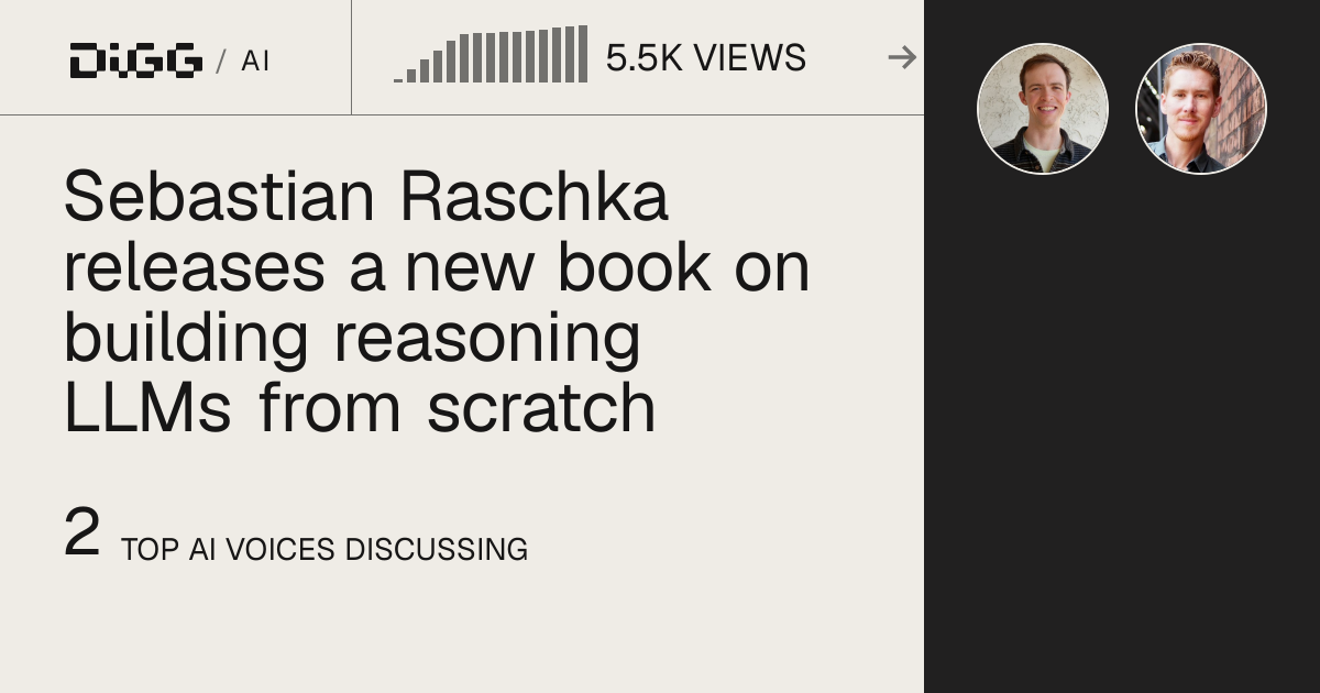 Sebastian Raschka releases a new book on building reasoning LLMs from ...