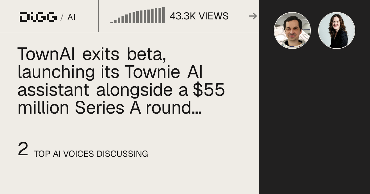 TownAI exits beta, launching its Townie AI assistant alongside a $55 ...